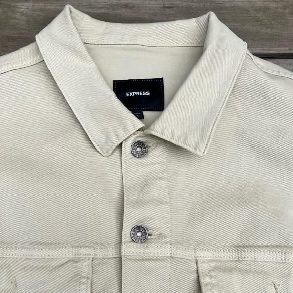 Express | Jackets & Coats | Express Stone Denim Trucker Jacket | Poshmark